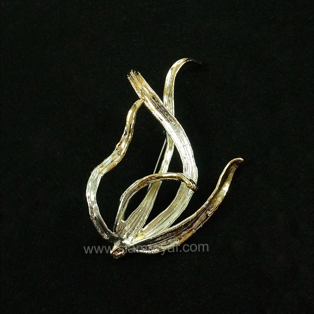 Siam Royal - SiL/GP Seaweed Swirl Brooch